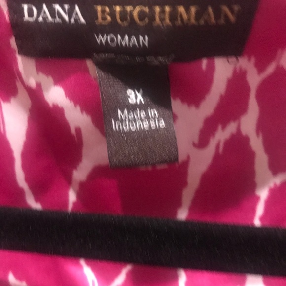 Dana Buchman | Tops | Dana Buchman 3x Pink And White Sleeveless Blouse ...